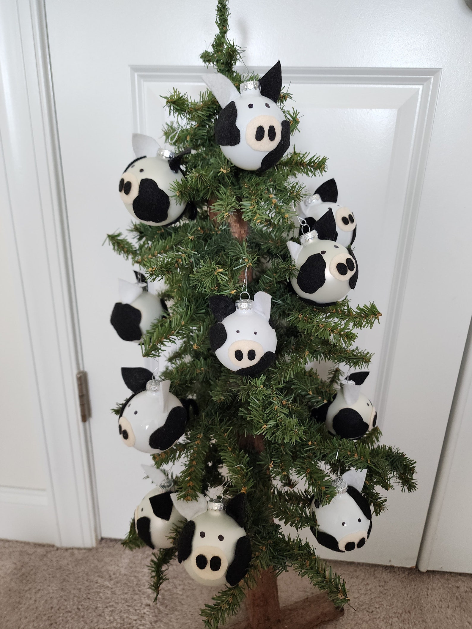 Cow Christmas Tree Ornament - Etsy