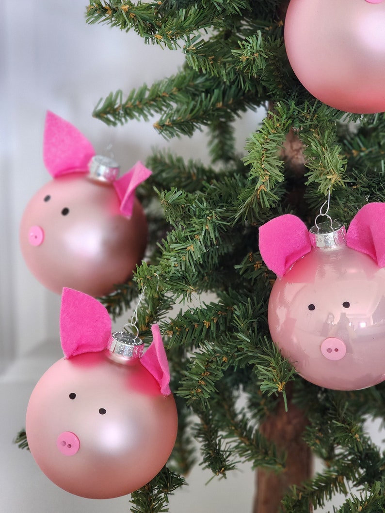 Jumbo Pig Christmas Tree Ornament - Etsy