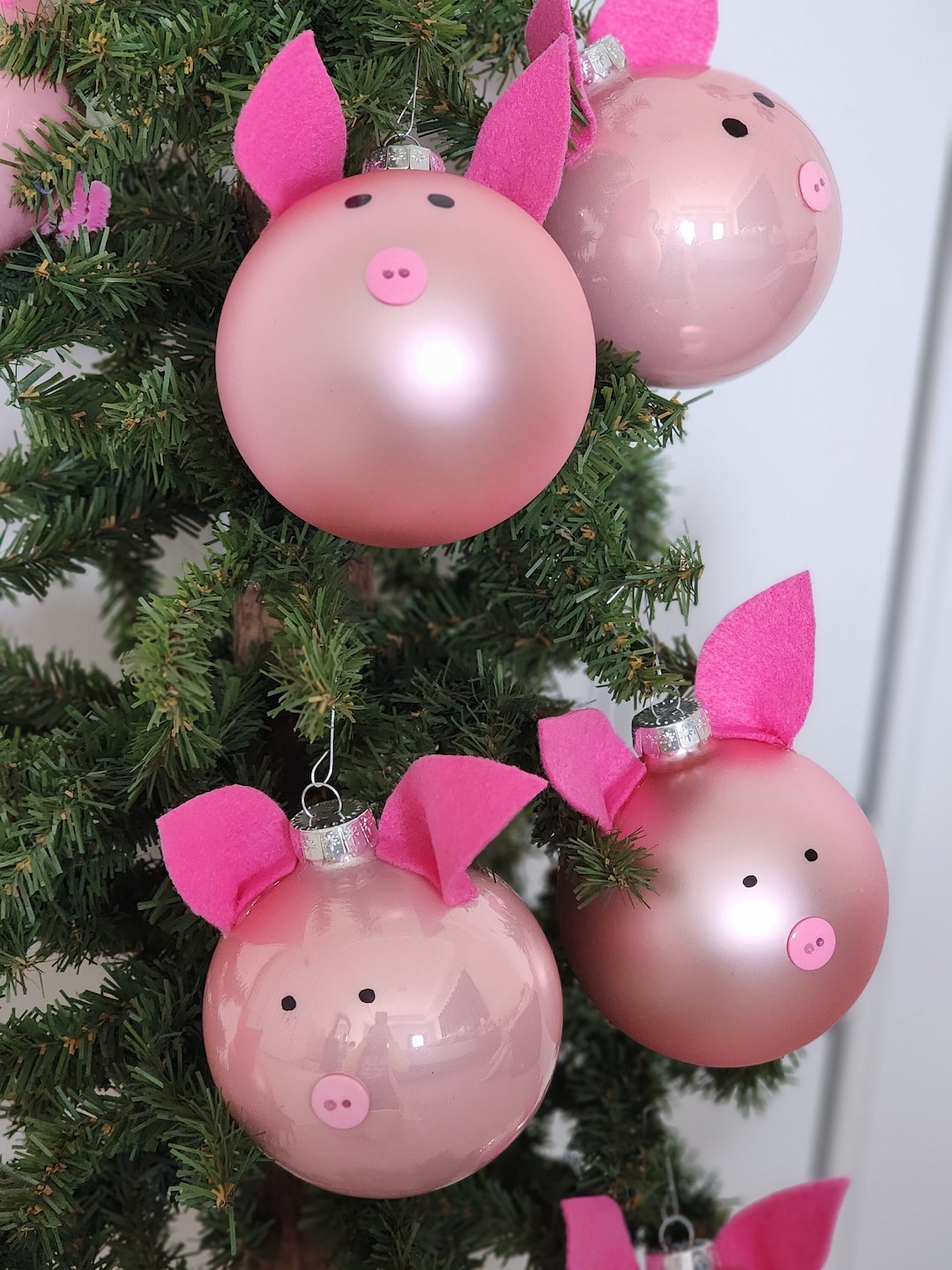 Jumbo Pig Christmas Tree Ornament - Etsy