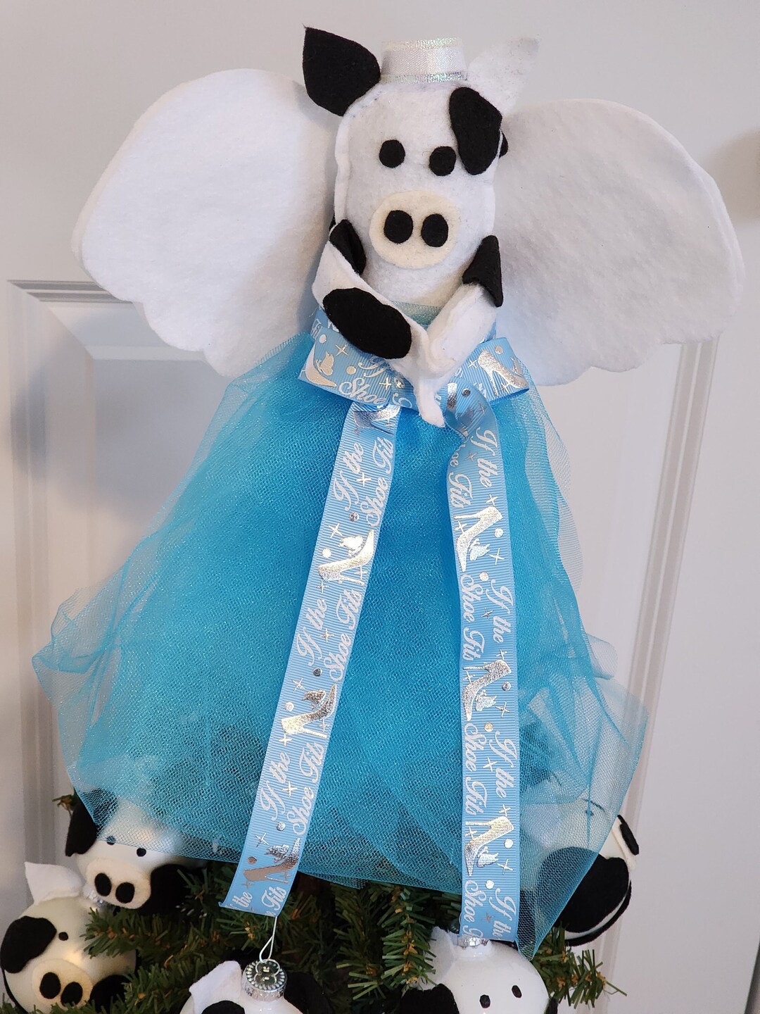 Holy Cow Angel Christmas Tree Topper - Etsy