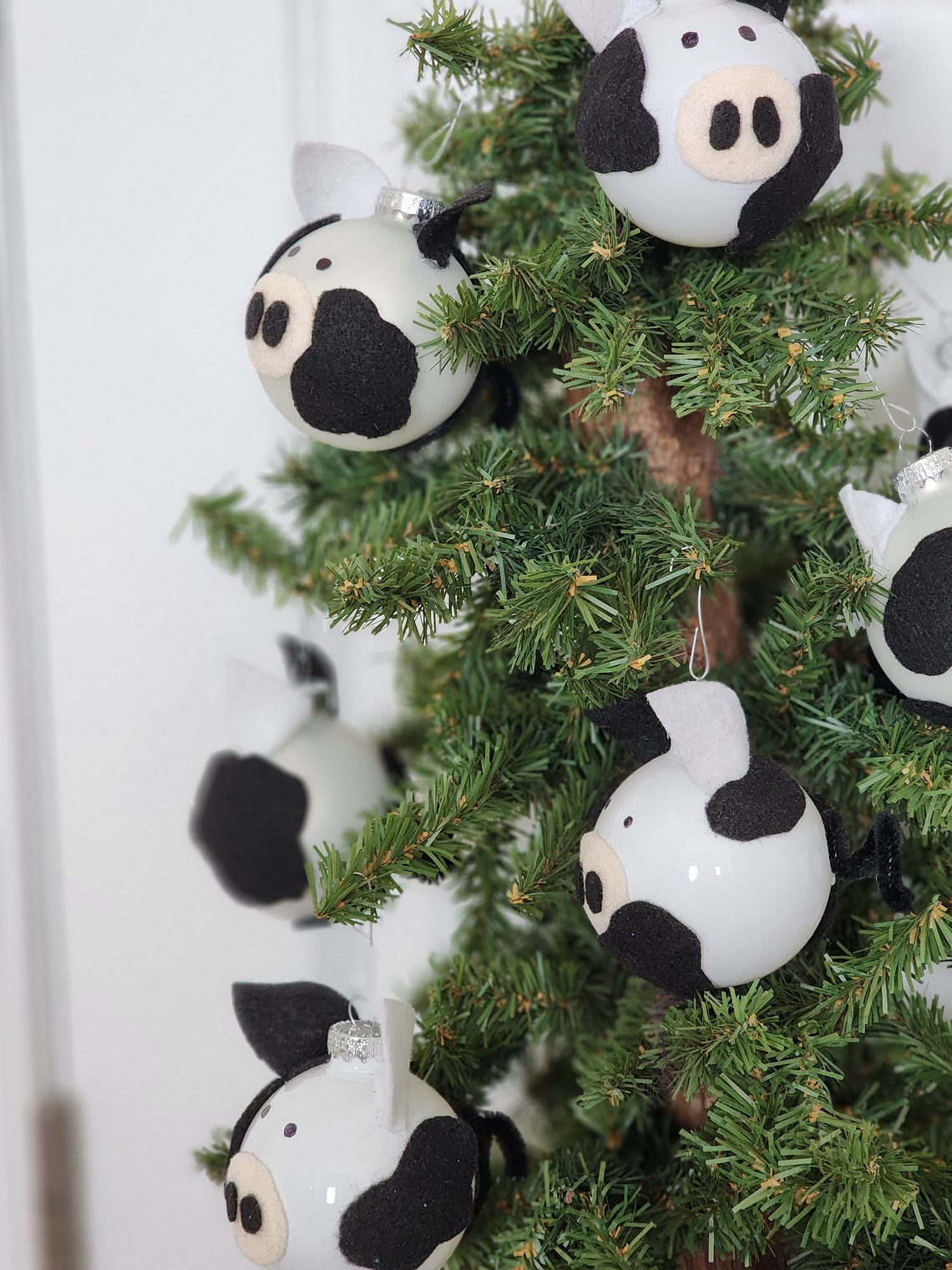 Cow Christmas Tree Ornament - Etsy
