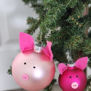 Jumbo Pig Christmas Tree Ornament - Etsy