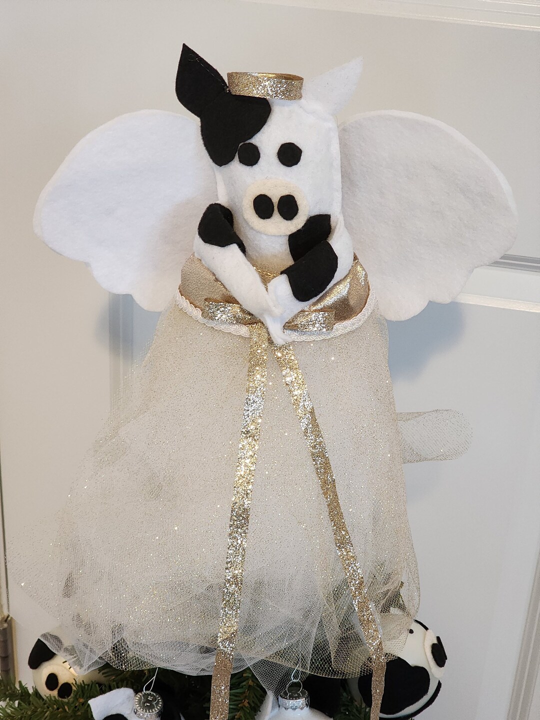 Holy Cow Angel Christmas Tree Topper - Etsy