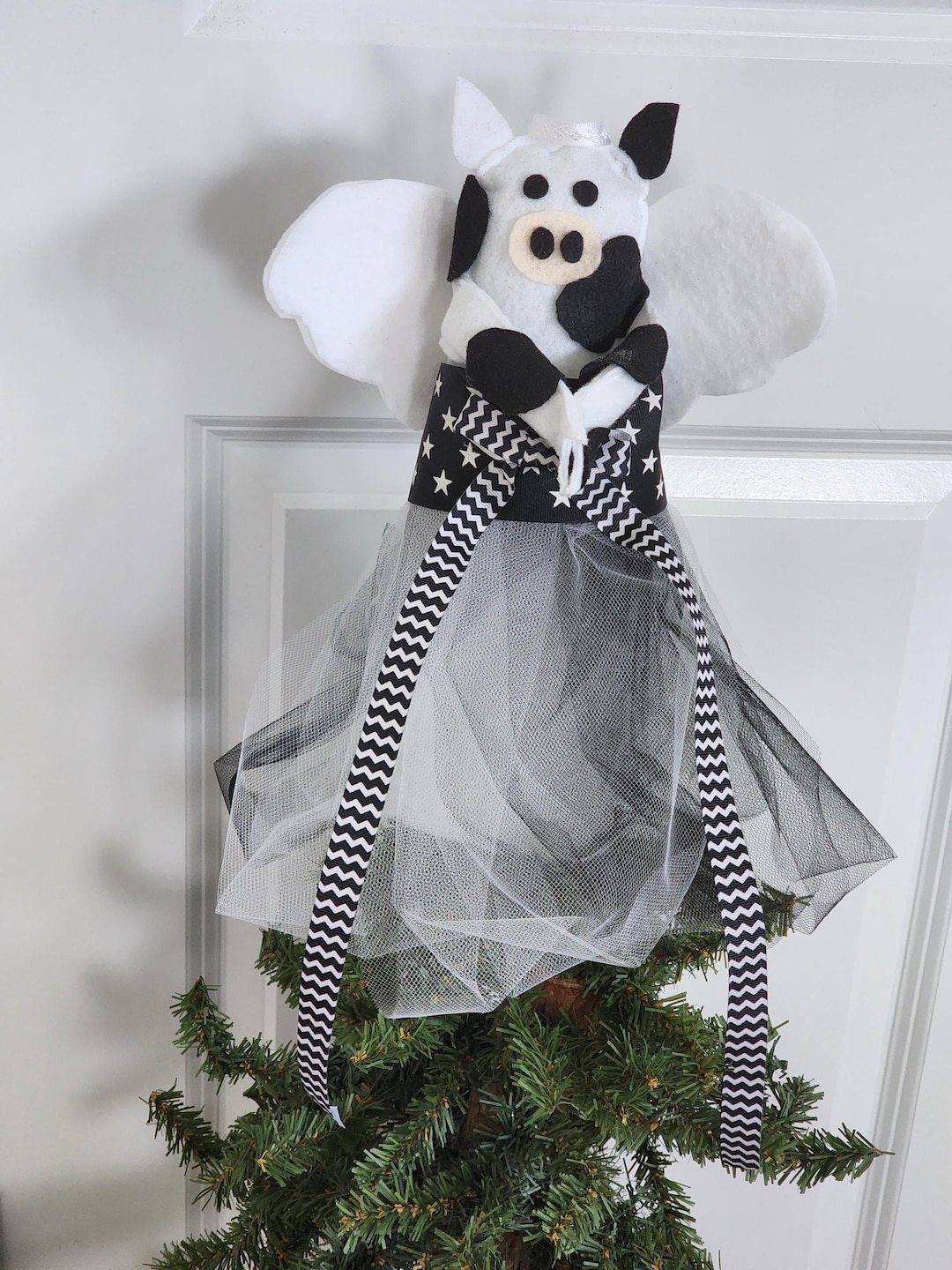 Holy Cow Angel Christmas Tree Topper - Etsy