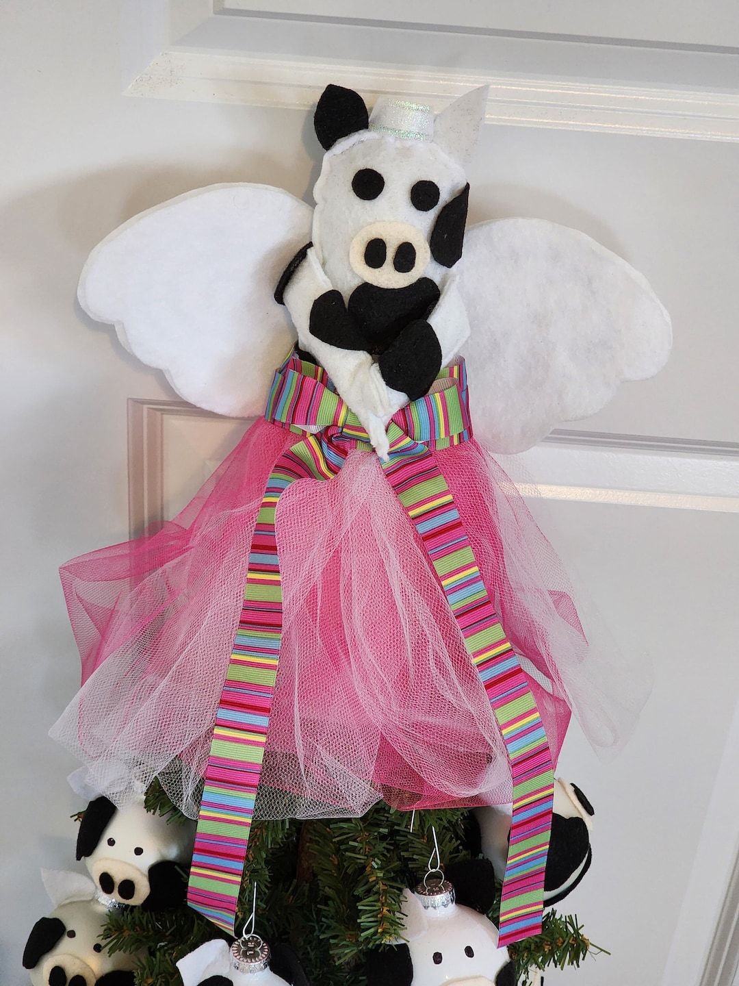 Holy Cow Angel Christmas Tree Topper - Etsy