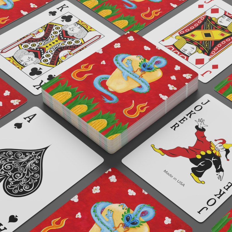 Corn Dragon Custom Poker Cards - Etsy