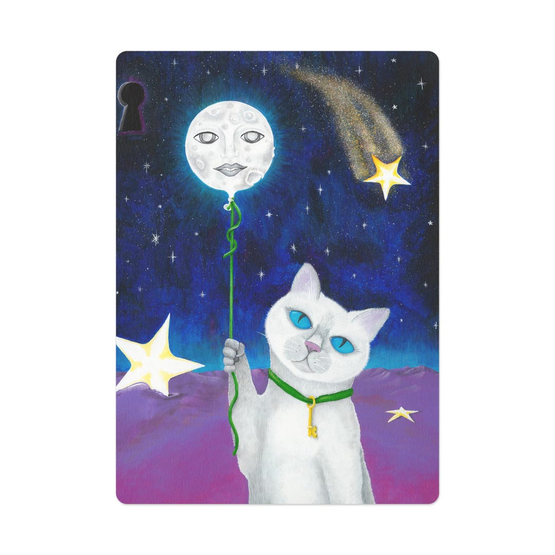 Gatekeeper by Betty Jo Wolfe Poker Cards Set, Cute Cat Illustration ...