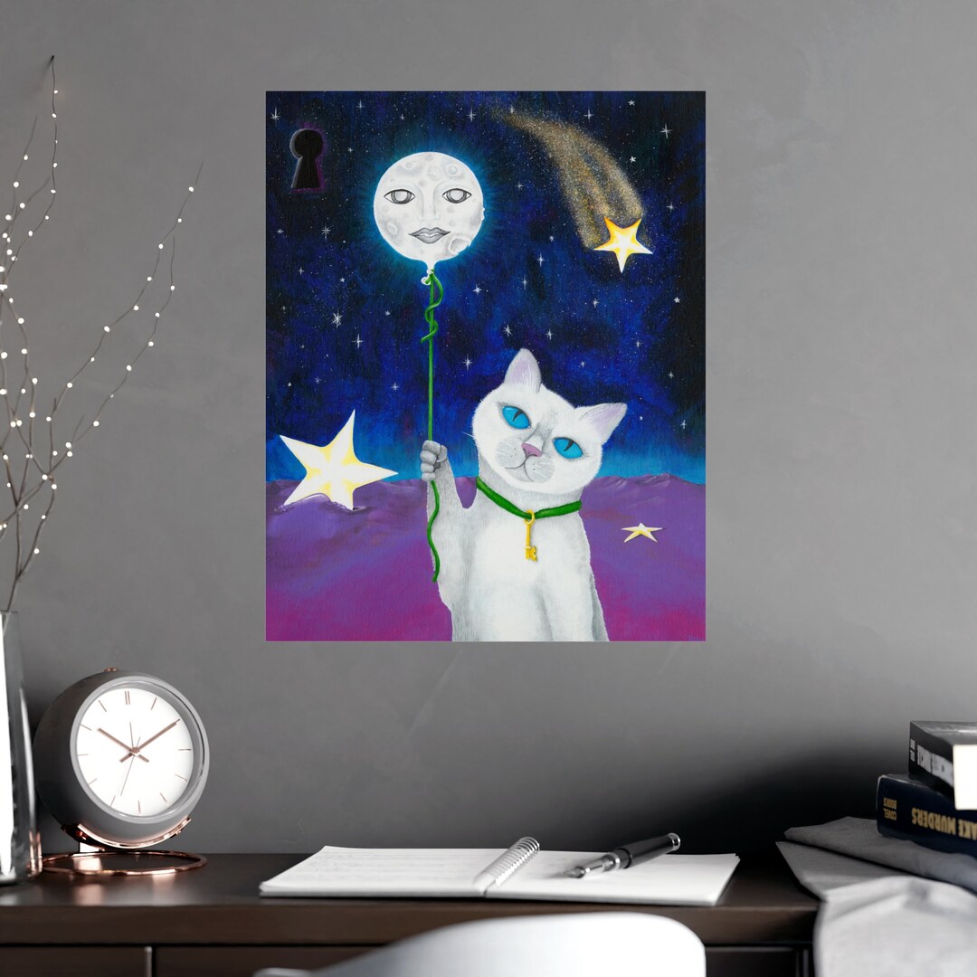 The Gatekeeper Cat Betty Jo Wolfe Matte Poster - Etsy