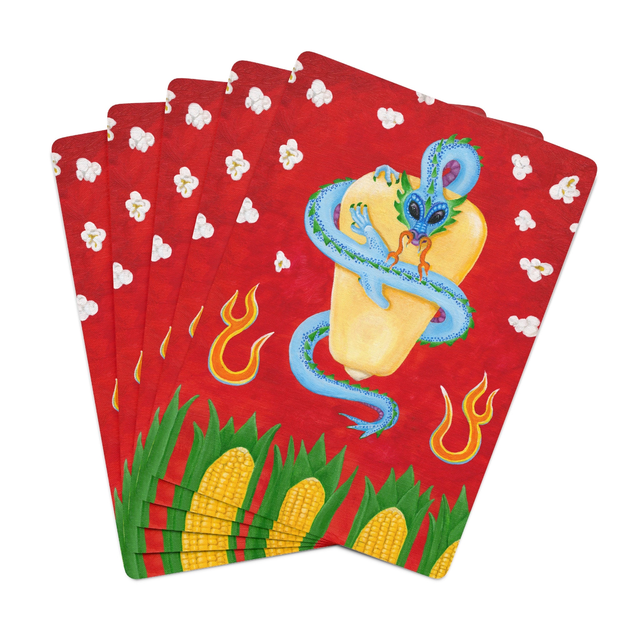 Corn Dragon Custom Poker Cards - Etsy