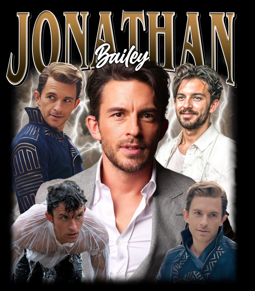 Vintage Jonathan Bailey T-shirt PNG, Jonathan Bailey Top Tee - Etsy