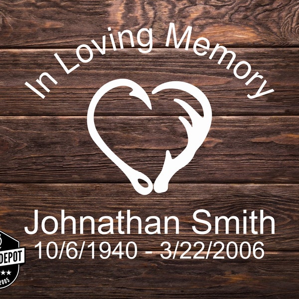 Memorial Car Decal Hunter - Etsy