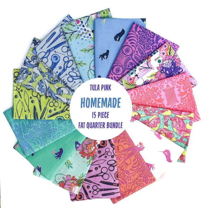 Homemade by Tula Pink for Free Spirit Fabric Fat Quarter Bundle 15 ...