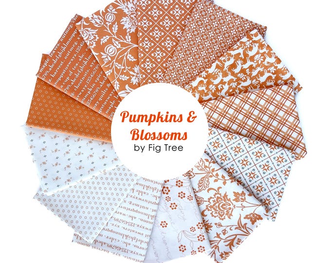 Pumpkins and Blossoms by Fig Tree for Moda Fat Quarter Bundle - Etsy