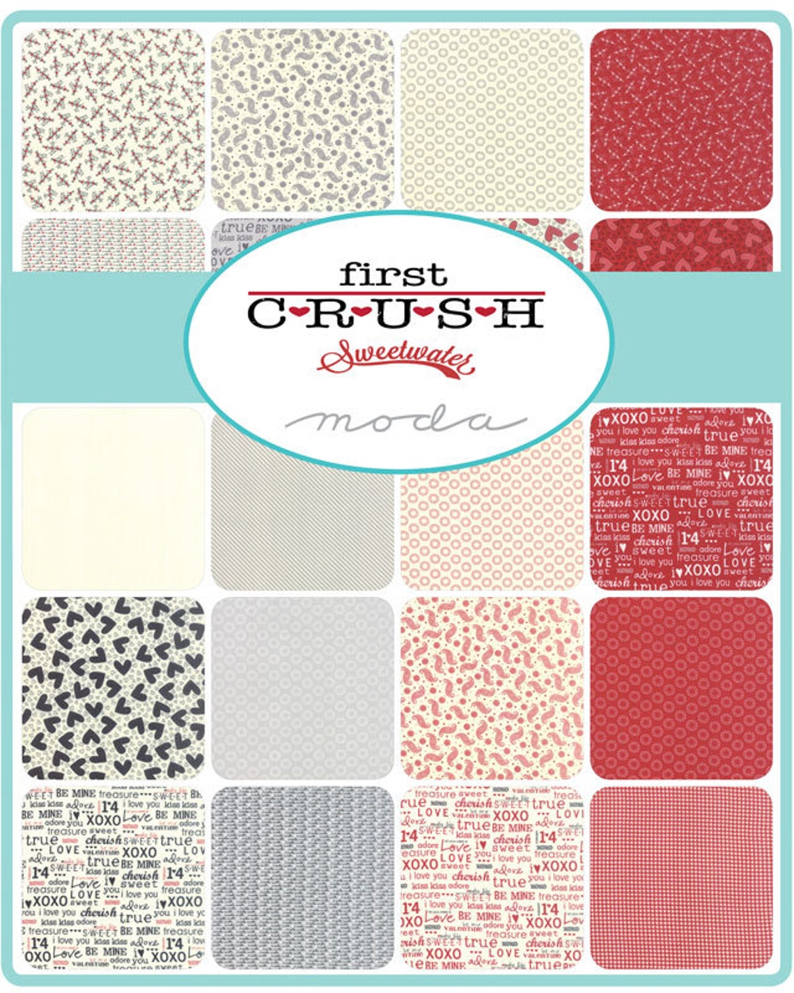 First Crush by Sweetwater for Moda Charm Pack - Etsy