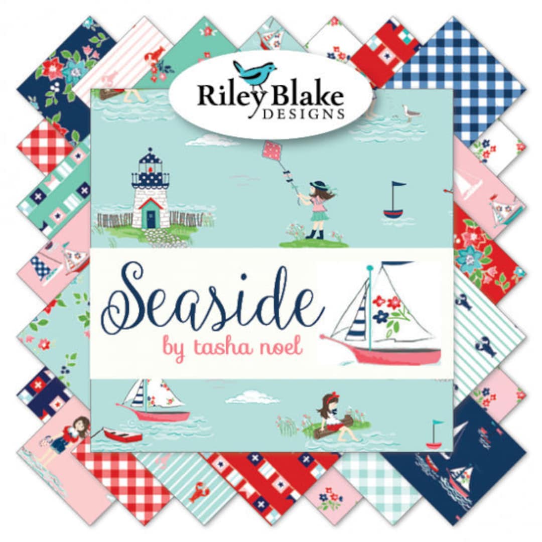 Seaside Feature Fabric by Tasha Noel for Riley Blake Fat Quarter ...
