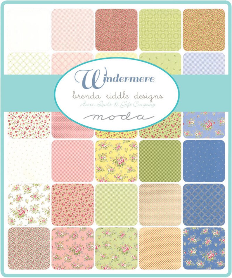 Windermere by Brenda Riddle for Moda Fat Eighth Bundle - Etsy