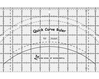 Sew Kind of Wonderful Quick Curve Ruler 7x12 - Etsy