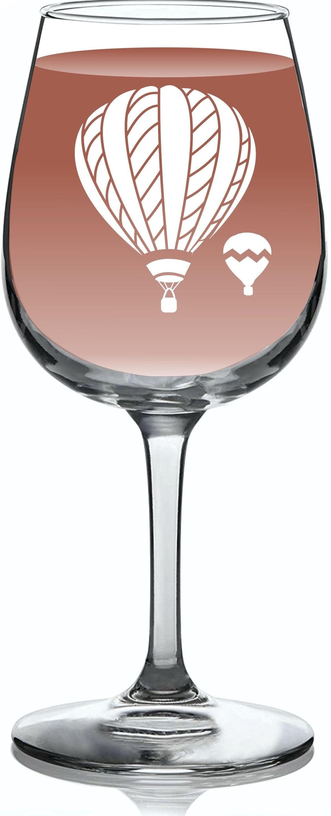 Hot Air Balloon Wine Glasses - Set of 2 - Etsy