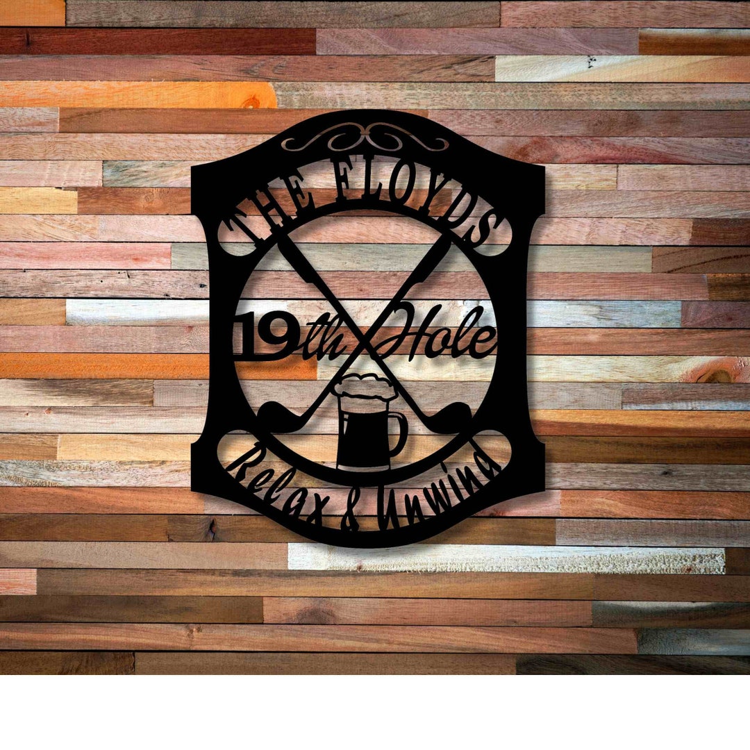 Custom 19th Hole Golf Sign 20 Inch RMW 233 - Etsy