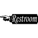 Restroom Sign Left Hand Pointing - Etsy