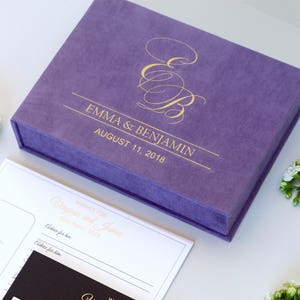 Personalized Wedding Box With Guest Advice Cards Wedding Mad - Etsy