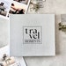 Personalised Modern Travel Photo Album, Memory Book With Self Adhesive ...