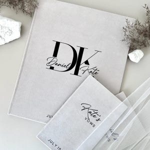 Personalized Wedding Celebrant Folder With Vows | A4 Ceremony Book for ...