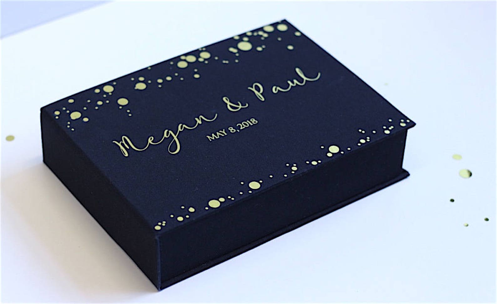 Personalized Wedding Box With Guest Advice Cards Wedding Mad - Etsy