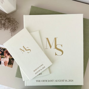 Wedding Celebrant Folder A4 With Vows I Wedding Ceremony Book I Wedding ...