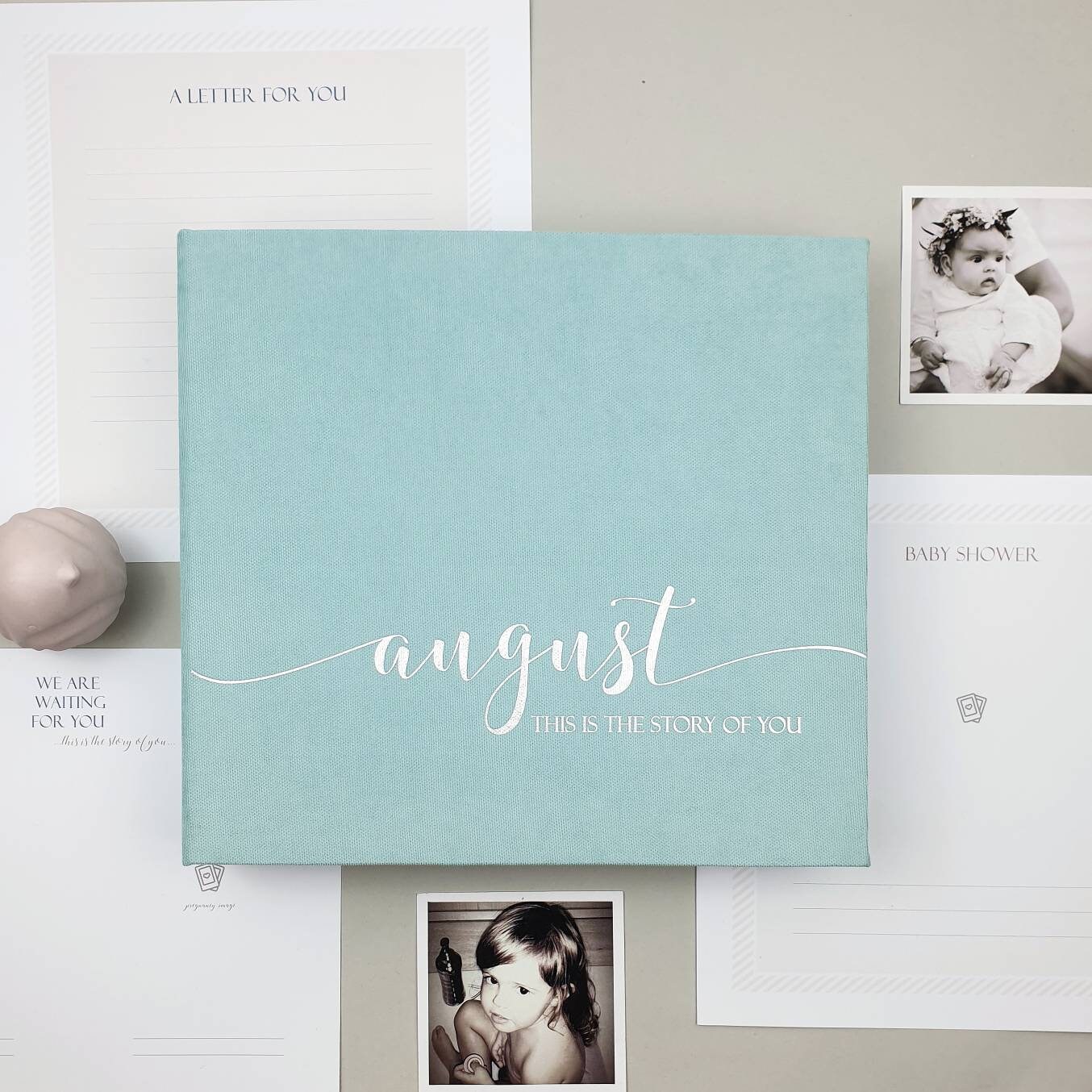 Baby's First Books Shudehill My First Year Baby Boy Photo Album | Blue ...