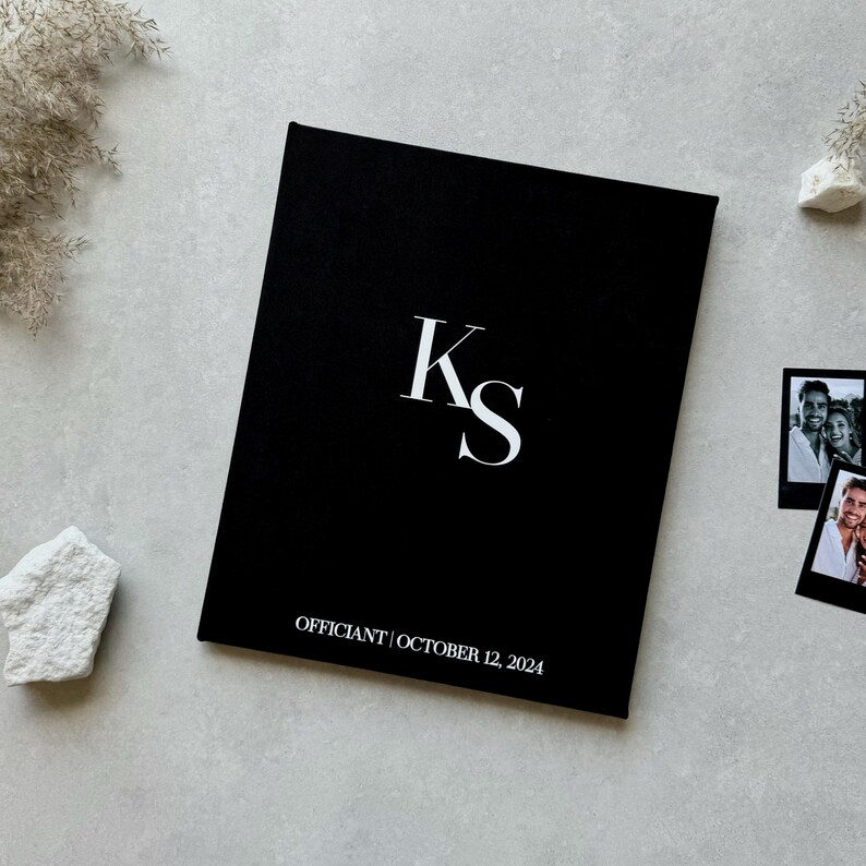 Personalized Wedding Celebrant Folder: Custom Ceremony Book for ...
