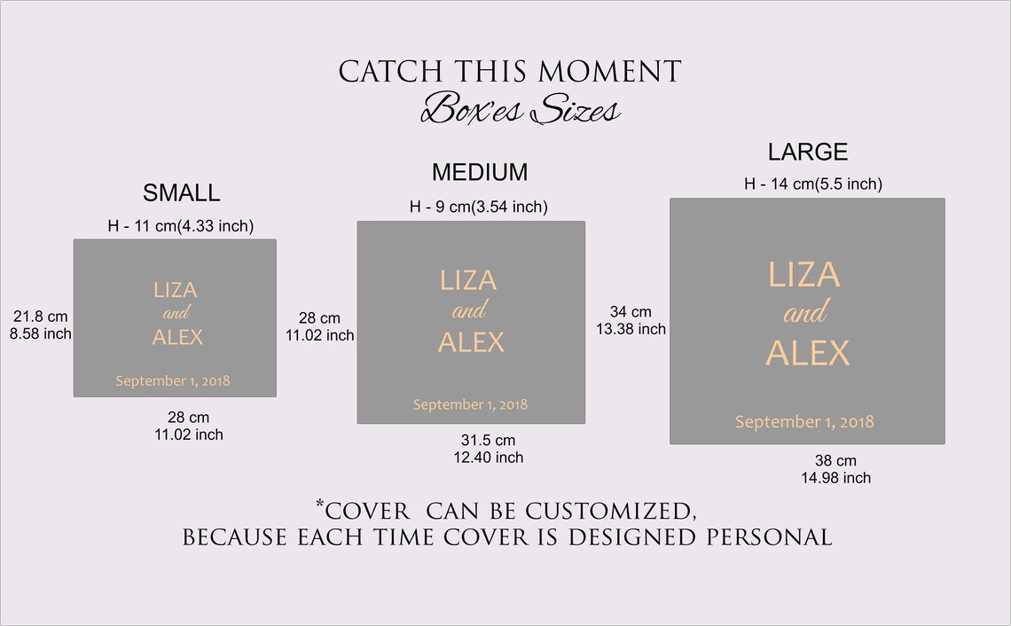 Time Capsule Box With Gold Lettering Large Memory Box Baby | Etsy