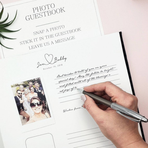 Wedding Album With Matte Gold Lettering Personalized Photo - Etsy