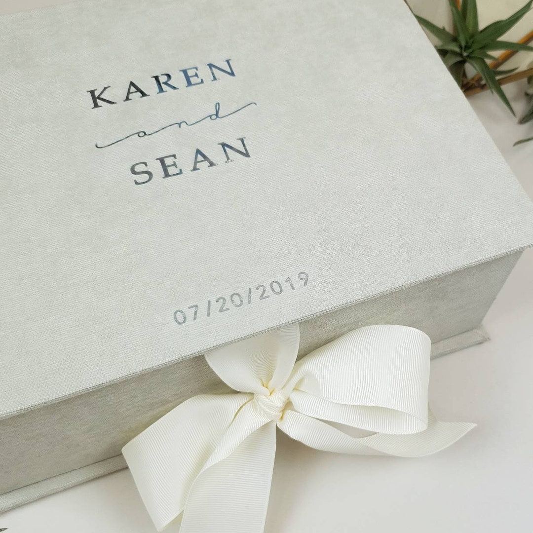 Personalized Luxury Wedding Keepsake Box, Wedding Envelopes Box or ...