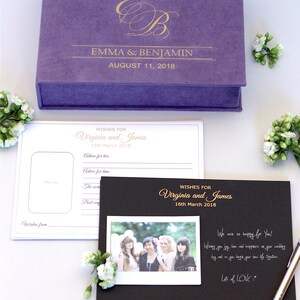 Personalized Wedding Box With Guest Advice Cards Wedding Mad - Etsy