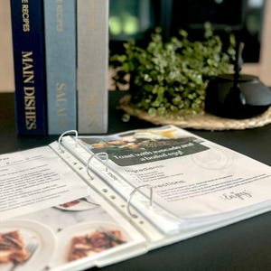 Personalized Recipe Book Binder: Custom Hard Cover Cookbook Recipe ...