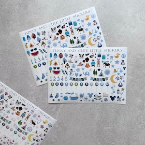 Cute Baby Stickers for First Baby Book, First Year Stickers, Baby Month ...