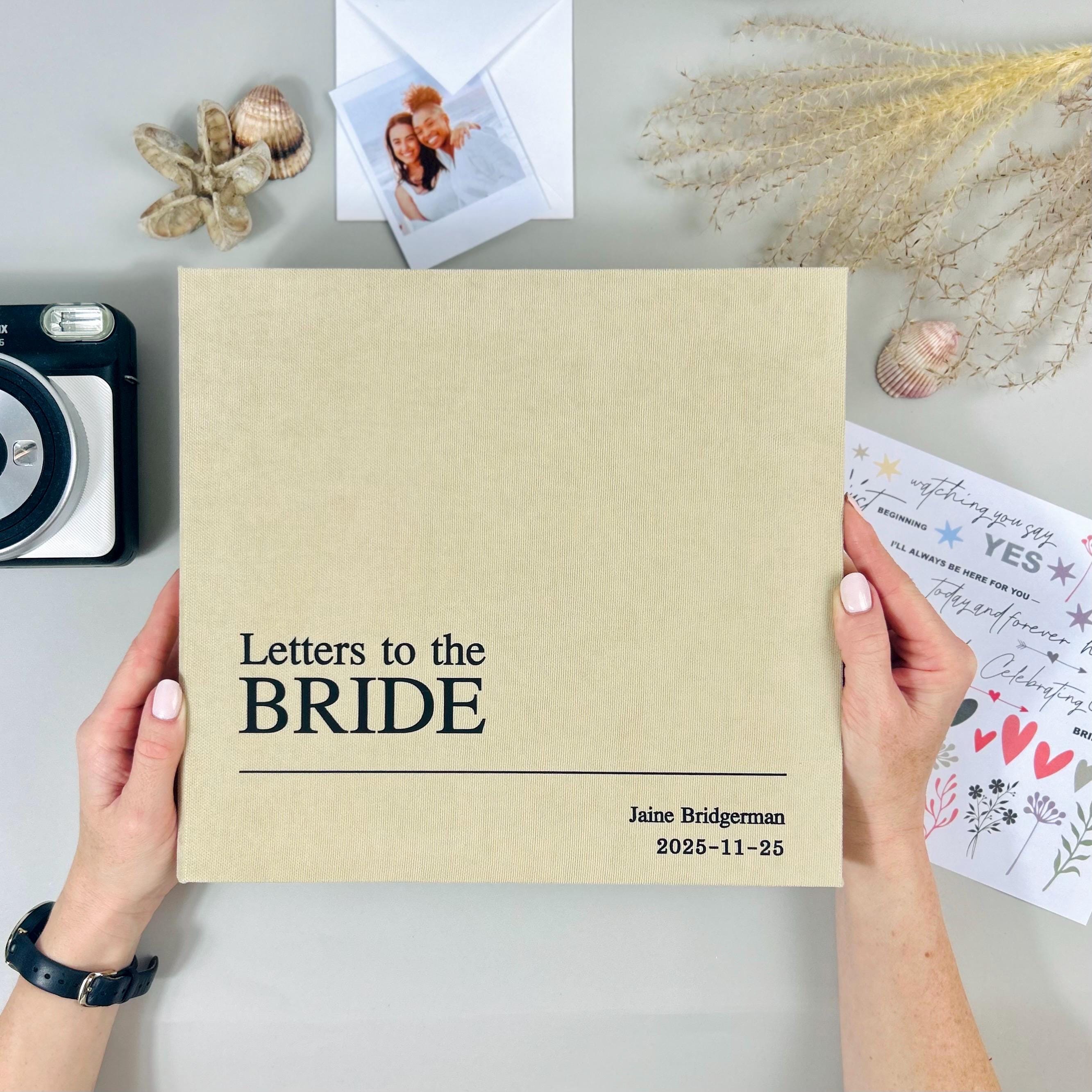 Personalized Letters to the Bride Book - Scrapbook: Bridal Shower Guest ...