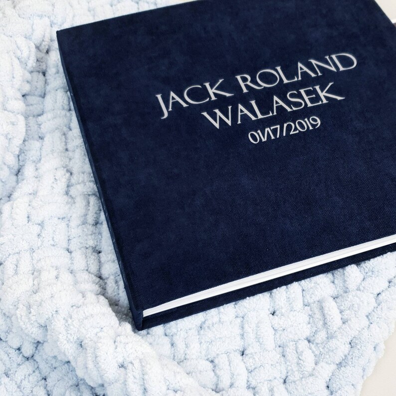 Custom Personalized First Year Baby Memory Book, Baby Book, Story of ...