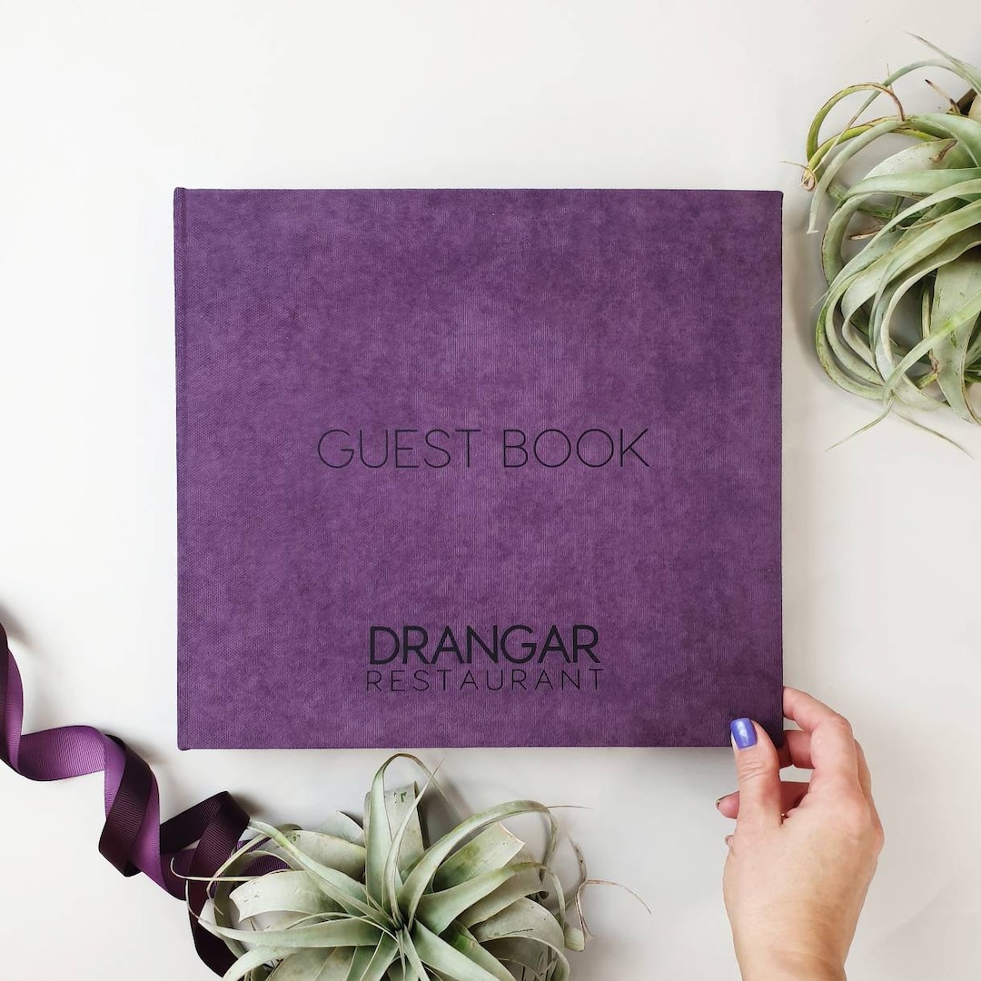 Custom Hotel / Restaurant Guest Book, Hotel Sign in Book, Restaurant ...