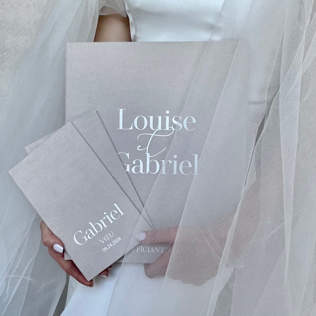 Wedding Celebrant Folder A4 With Vows I Wedding Ceremony Book I Wedding ...