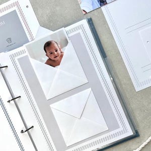First Year Baby Book Binder: Personalized Newborn Milestone Journal ...