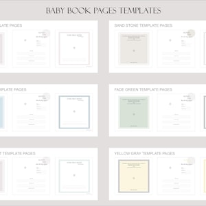 First Year Baby Memory Book, Modern Baby Shower Gift, Photo Album for A ...