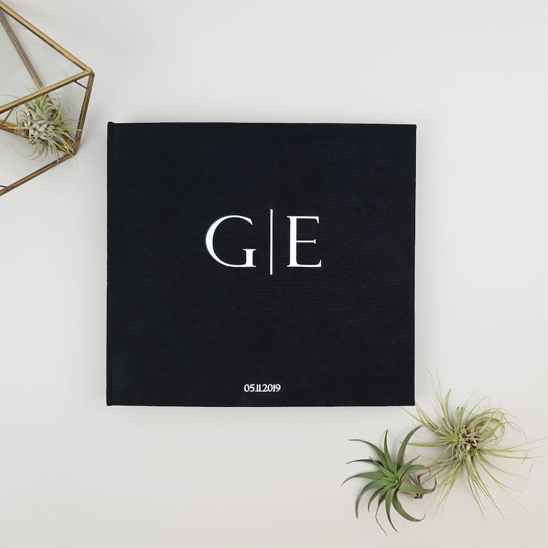 Initial Guest Book - Etsy