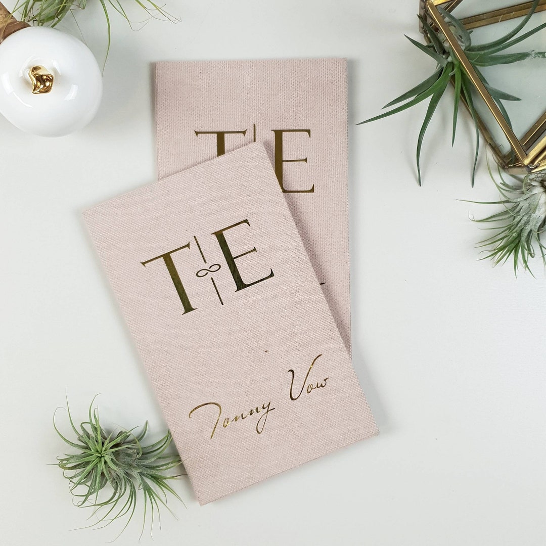 Personalized Wedding Vow Books, Custom Wedding Vows Booklet - Set of 2 ...