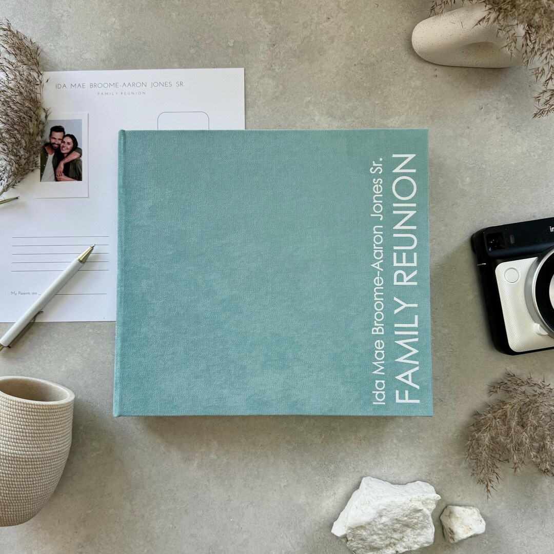Personalized Family Reunion Photo Album: Custom Guestbook Keepsake ...