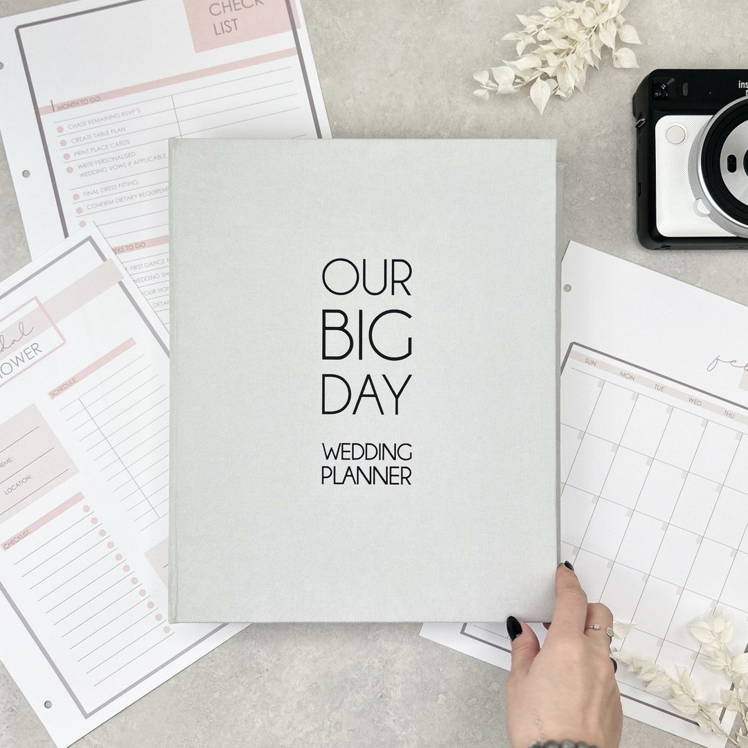 Wedding Checklist, Personalized Wedding Planner, Ring Binder Custom ...