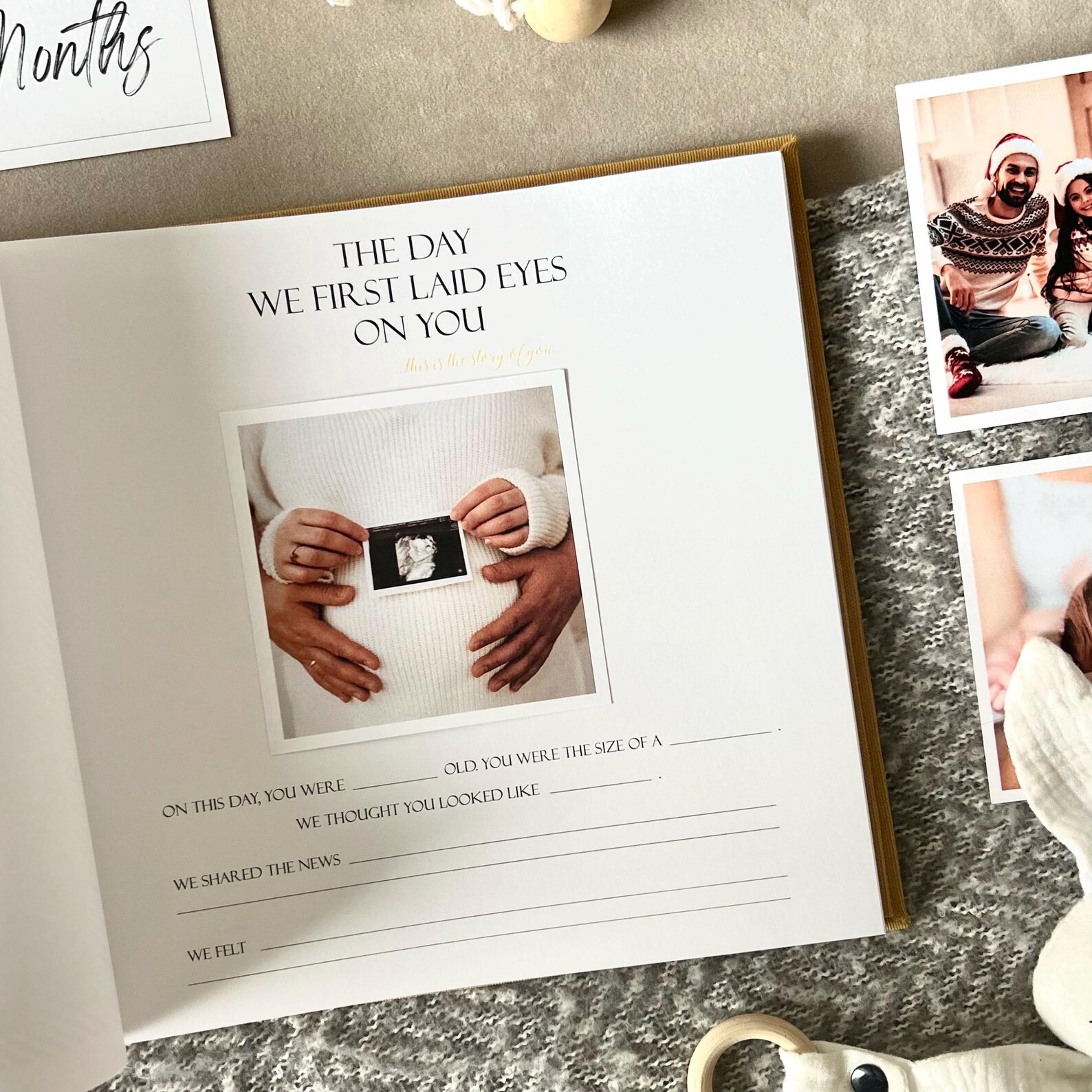 Personalized Baby Memory Book: First Year Photo Album, New Mom Gift - Etsy