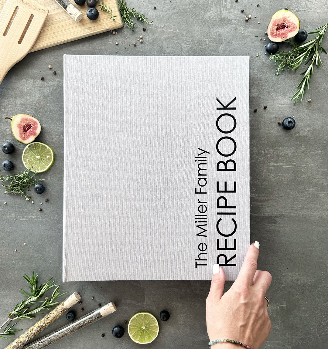 Personalised Recipe Book Binder, Cookbook, Custom Recipe Binder With ...