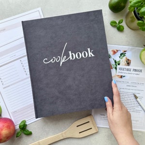 Personalised Recipe Book Binder, Cookbook, Custom A4 4 Ring Binder With ...